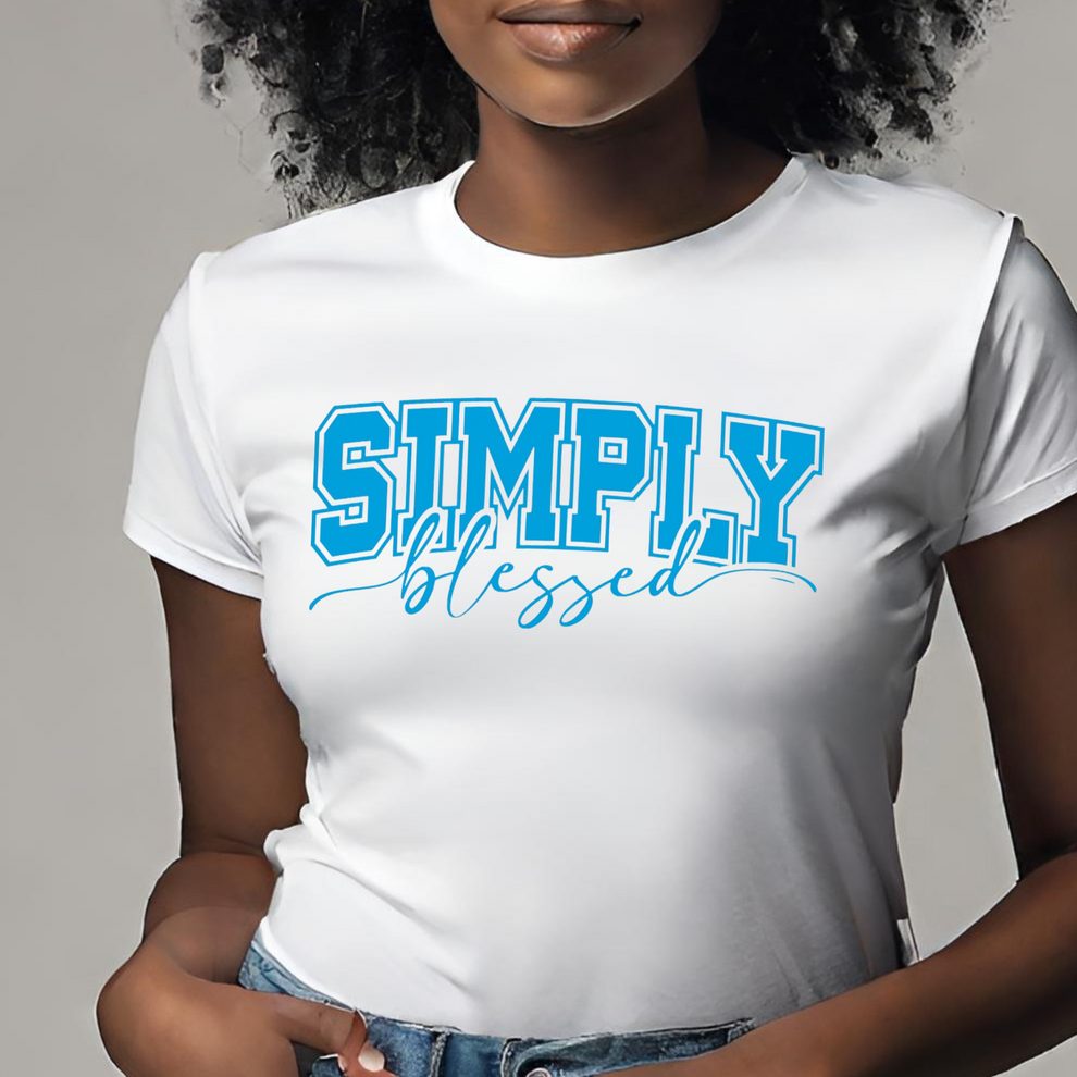 Simply Blessed Screen Print Transfer – Palmetto Blanks